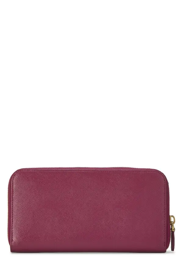 Prada Saffiano Zip Around Wallet