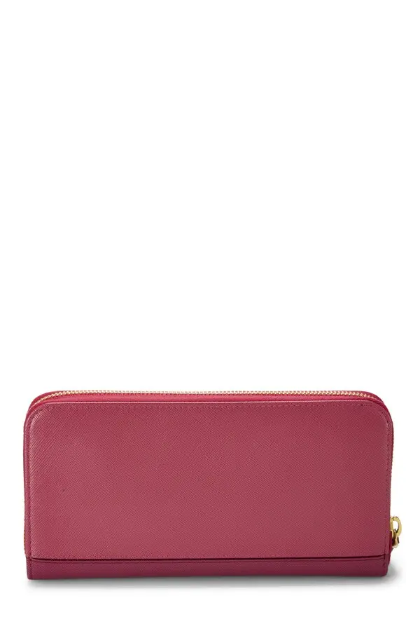 Prada Saffiano Zip Around Wallet