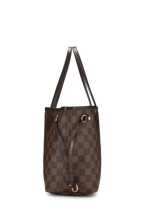 LOUIS VUITTON Damier Ebene Tote - Brown