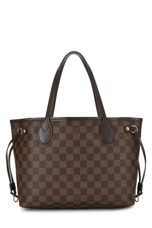 LOUIS VUITTON Damier Ebene Tote - Brown