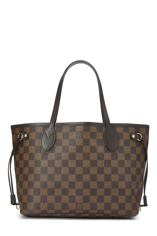 LOUIS VUITTON Damier Ebene Tote - Brown