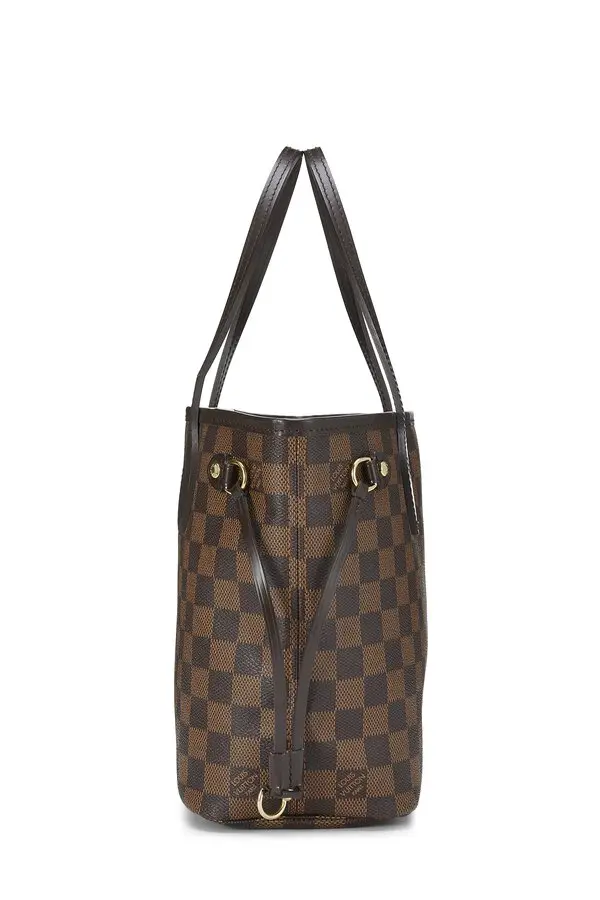 LOUIS VUITTON Damier Ebene Tote - Brown