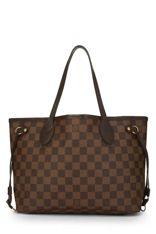 LOUIS VUITTON Damier Ebene Tote - Brown