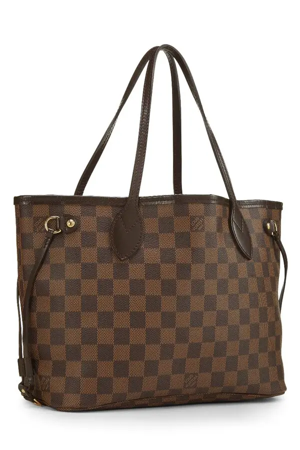 LOUIS VUITTON Damier Ebene Tote - Brown