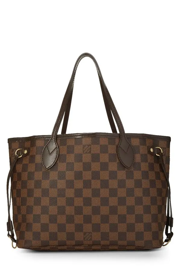 LOUIS VUITTON Damier Ebene Tote - Brown