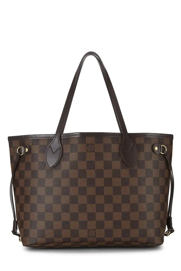 LOUIS VUITTON Damier Ebene Tote - Brown