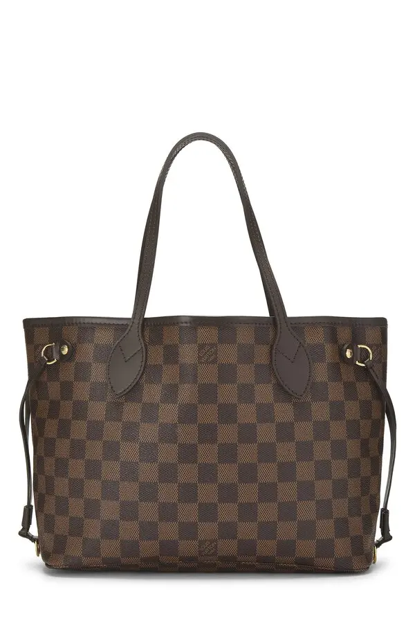 LOUIS VUITTON Damier Ebene Tote - Brown