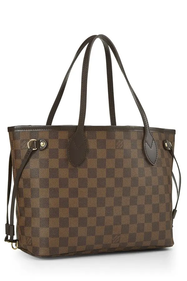 LOUIS VUITTON Damier Ebene Tote - Brown