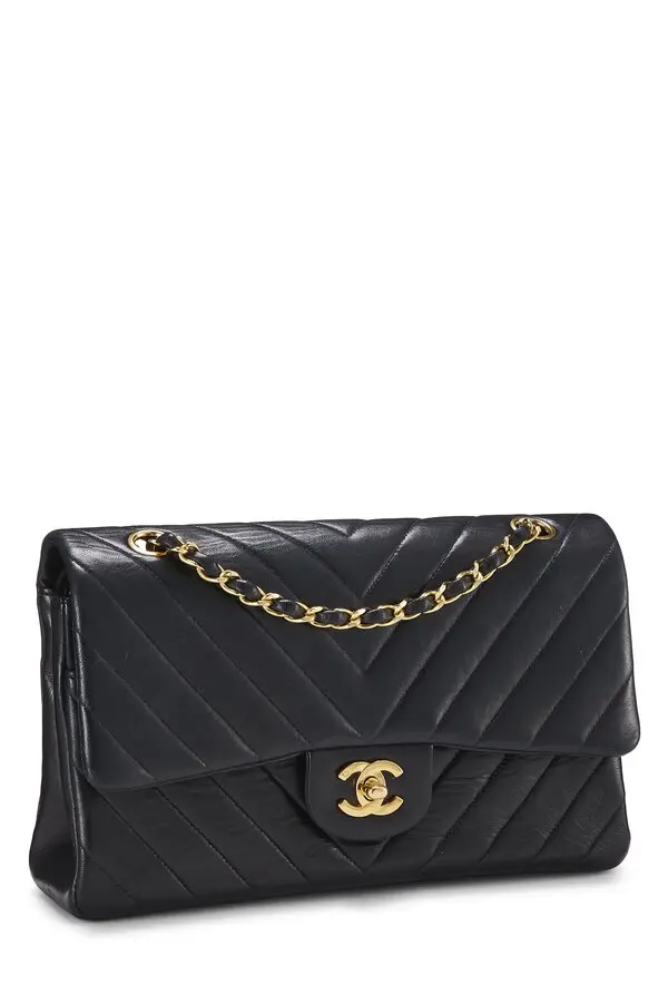 Chanel Chevron Lambskin Classic Double Flap Medium