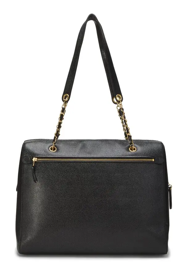 Chanel Caviar Zip Tote Bag