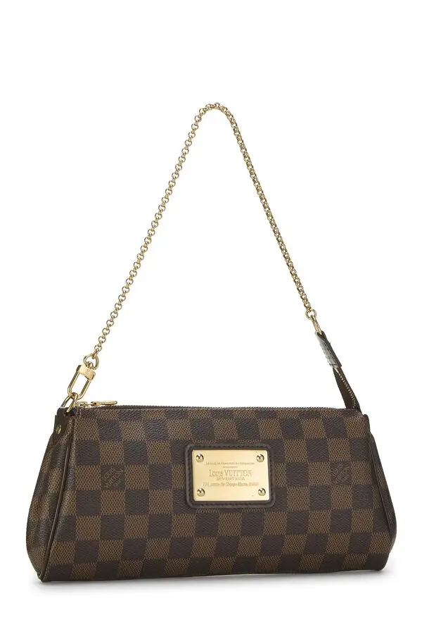 LOUIS VUITTON Damier Ebene Eva - Brown