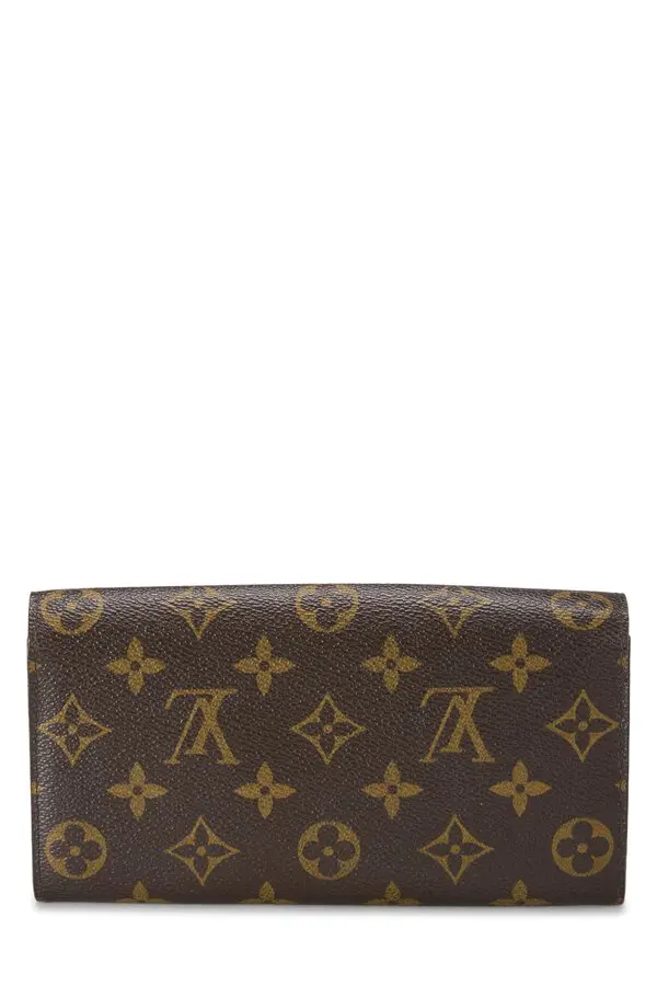 LOUIS VUITTON Monogram Canvas Sarah Wallet - Brown