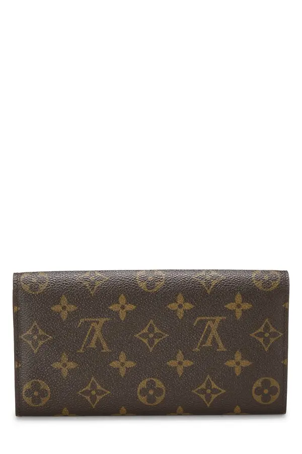 LOUIS VUITTON Monogram Canvas Sarah Wallet - Brown