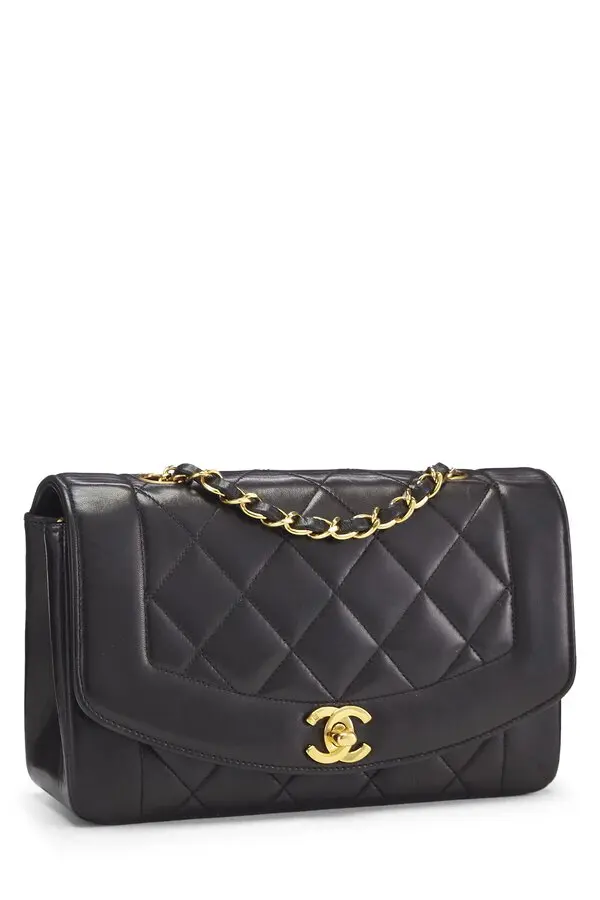 Chanel Quilted Lambskin Diana Flap