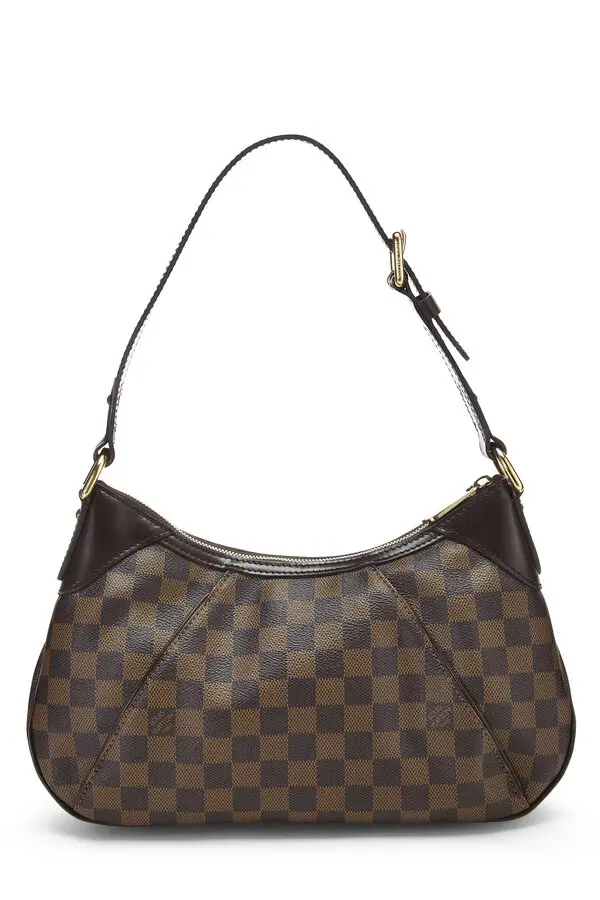 LOUIS VUITTON Damier Ebene Thames Shoulder Bag - Brown
