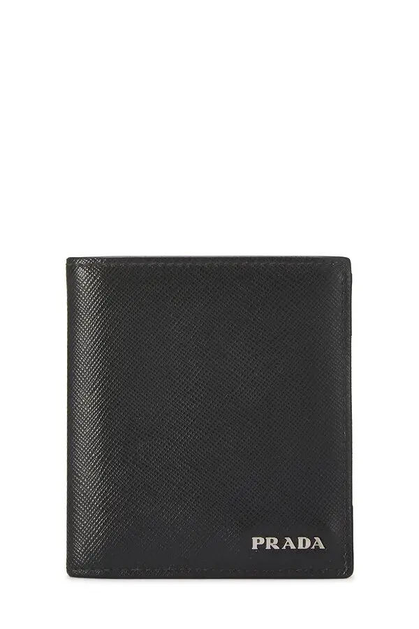 Prada Saffiano Bifold Wallet - Black