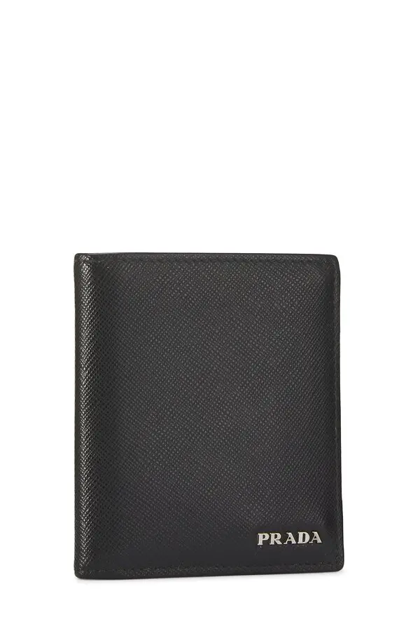 Prada Saffiano Bifold Wallet - Black