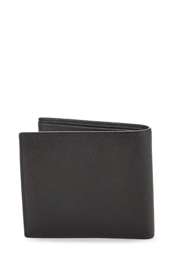 Prada Saffiano Bifold Wallet - Black