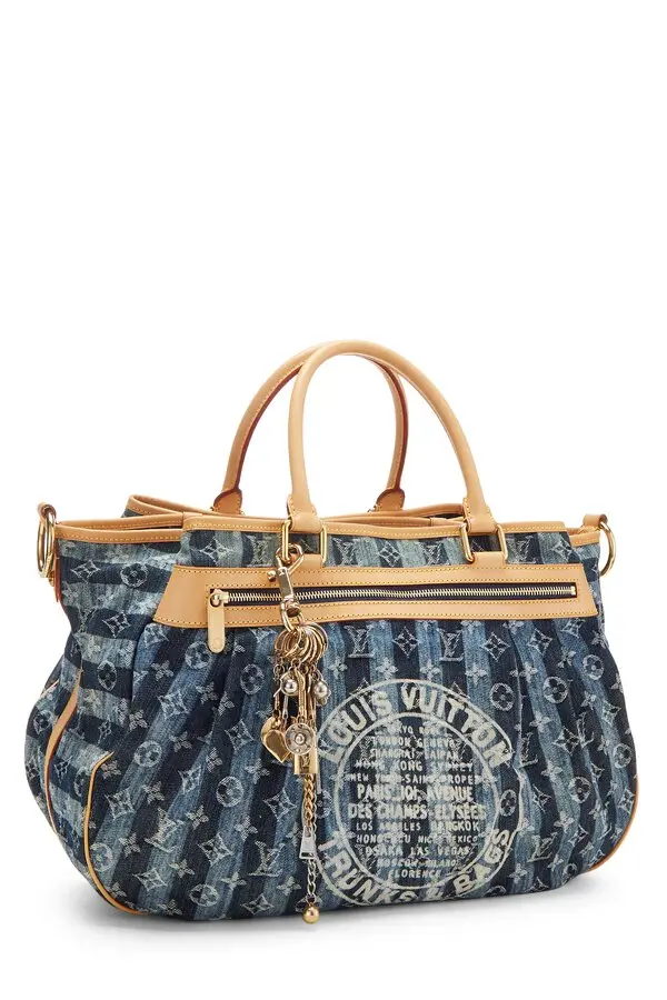 LOUIS VUITTON Monogram Denim Cabas Raye