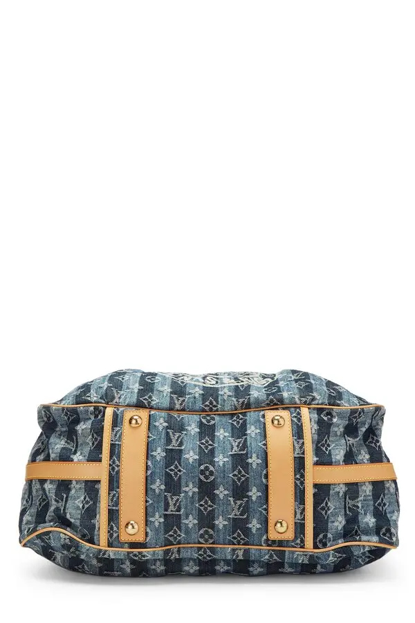 LOUIS VUITTON Monogram Denim Cabas Raye