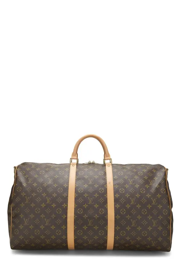 LOUIS VUITTON Monogram Keepall Bandouliere 60 - Brown