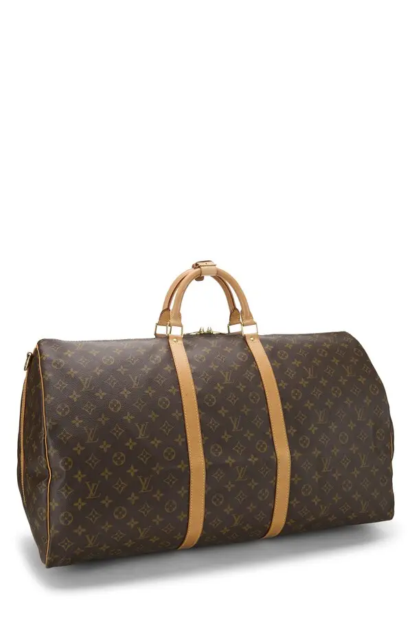 LOUIS VUITTON Monogram Keepall Bandouliere 60 - Brown