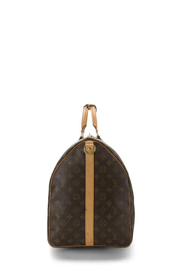LOUIS VUITTON Monogram Keepall Bandouliere 60 - Brown