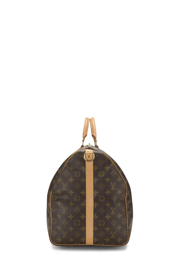 LOUIS VUITTON Monogram Keepall Bandouliere 60 - Brown
