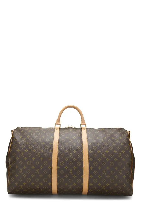 LOUIS VUITTON Monogram Keepall Bandouliere 60 - Brown