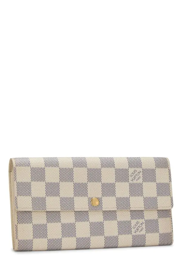 LOUIS VUITTON Damier Azur Sarah Continental Wallet