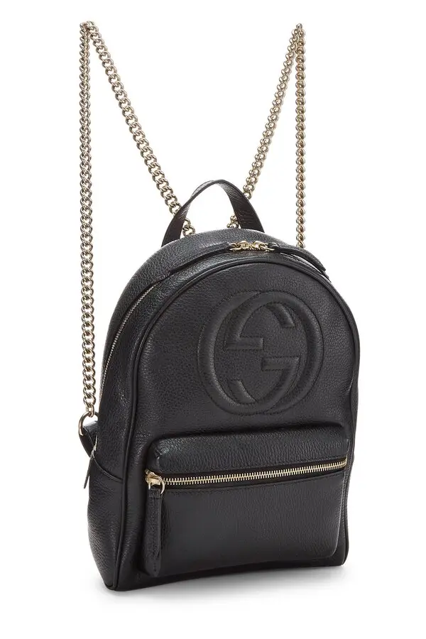 Gucci Leather Soho Chain Backpack