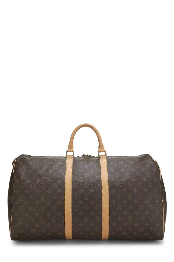 LOUIS VUITTON Monogram Keepall 55 - Brown