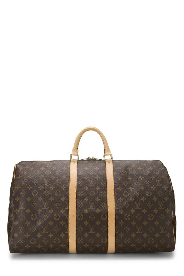 LOUIS VUITTON Monogram Keepall 55 - Brown