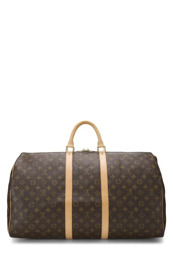 LOUIS VUITTON Monogram Keepall 55 - Brown