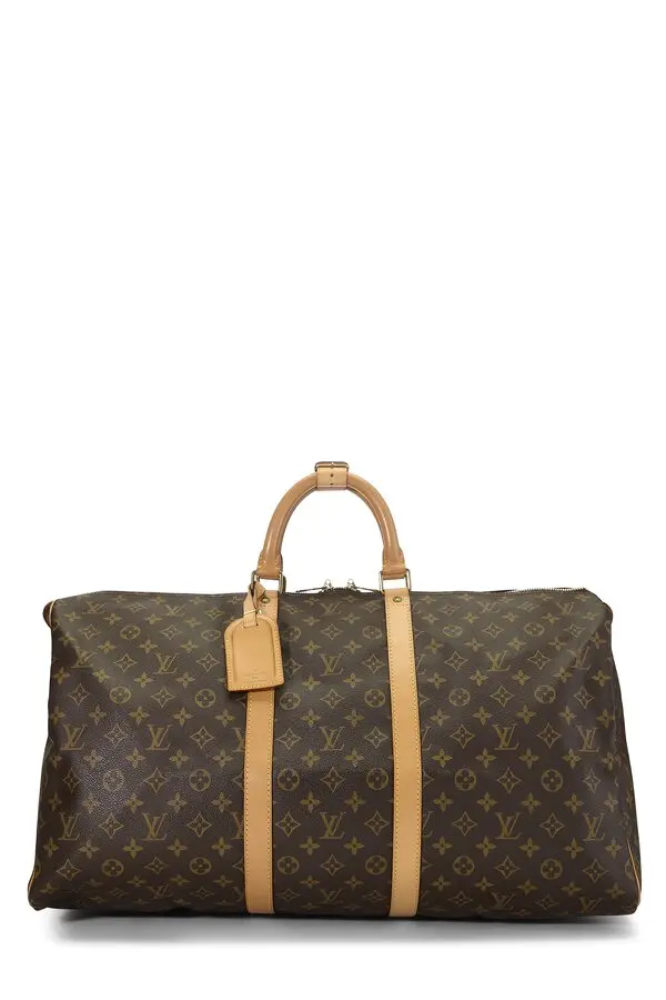 LOUIS VUITTON Monogram Keepall 55 - Brown