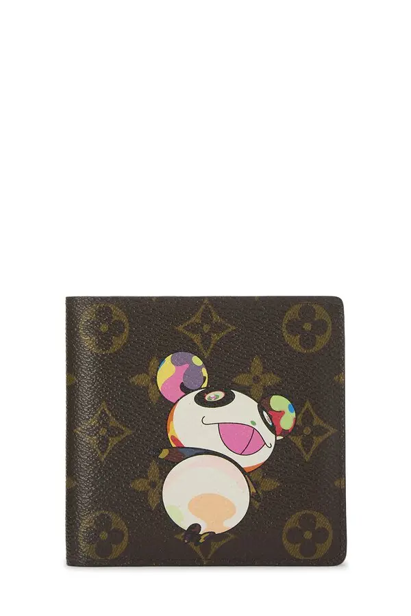LOUIS VUITTON Takashi Murakami X Monogram Canvas Panda Marco Wallet - Brown