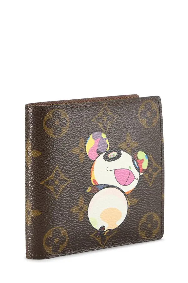 LOUIS VUITTON Takashi Murakami X Monogram Canvas Panda Marco Wallet