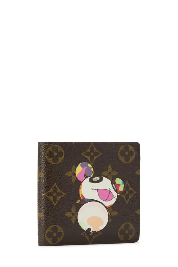 LOUIS VUITTON Takashi Murakami X Monogram Canvas Panda Marco Wallet