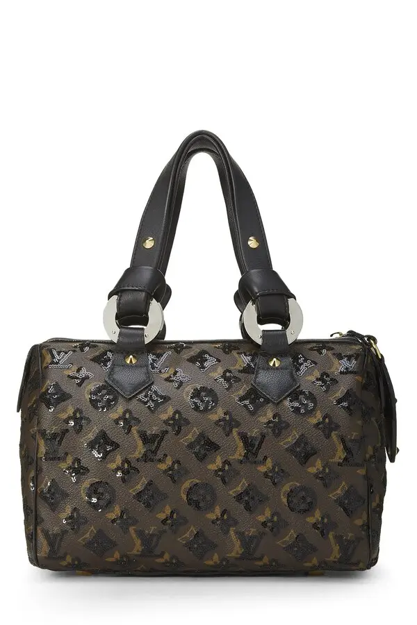 LOUIS VUITTON Monogram Eclipse Speedy 30 - Black