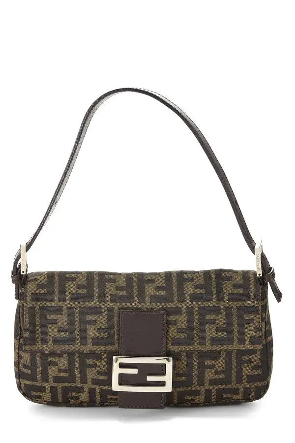 Fendi Zucca Canvas Baguette - Brown