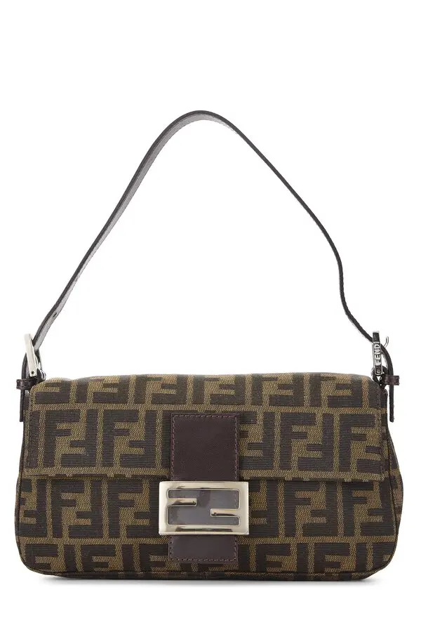 Fendi Zucca Canvas Baguette - Brown