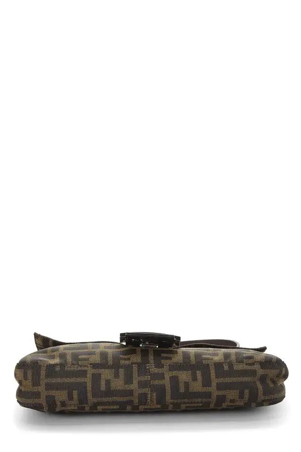 Fendi Zucca Canvas Baguette Shoulder Bag - Brown