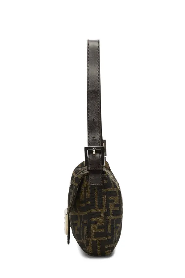 Fendi Zucca Canvas Baguette - Brown