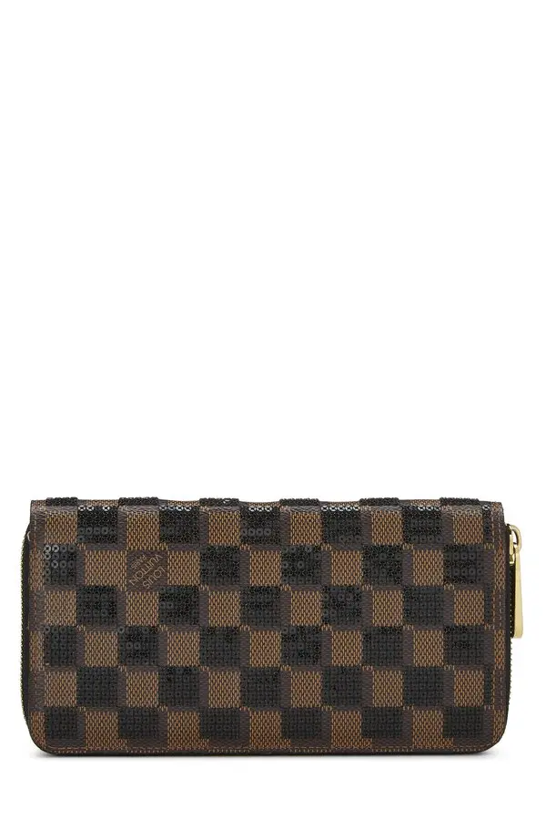 LOUIS VUITTON Damier Paillettes Zippy Continental