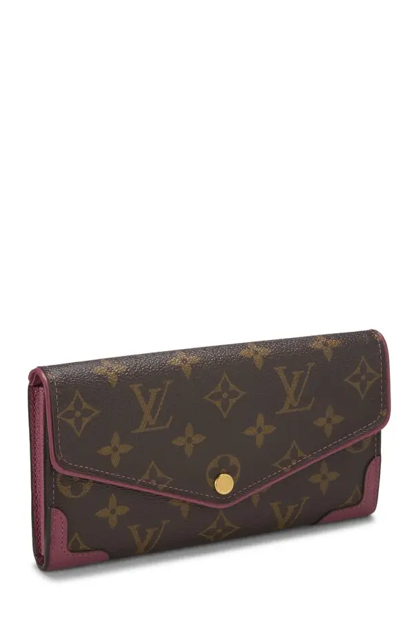 LOUIS VUITTON Monogram Canvas Sarah Retiro Wallet - Purple