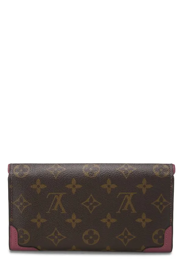 LOUIS VUITTON Monogram Canvas Sarah Retiro Wallet - Purple