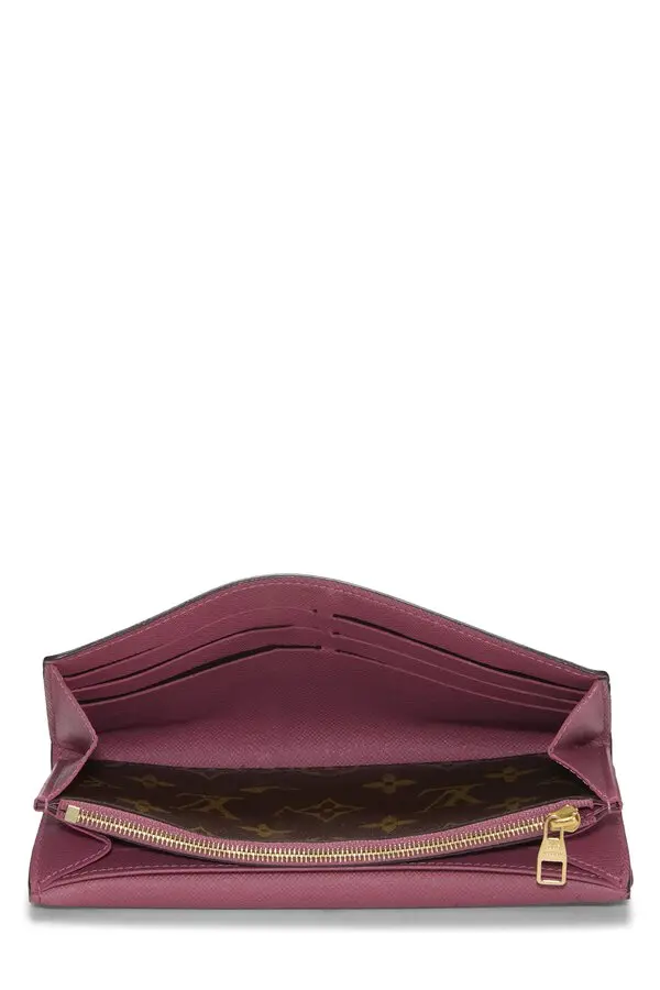 LOUIS VUITTON Monogram Canvas Sarah Retiro Wallet - Purple