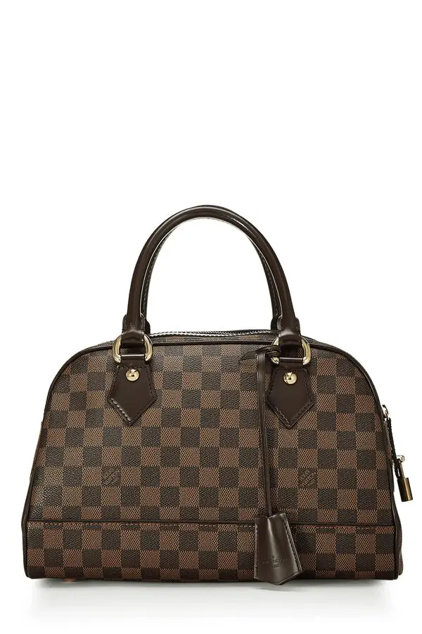 LOUIS VUITTON Damier Ebene Duomo Top Handle Bag