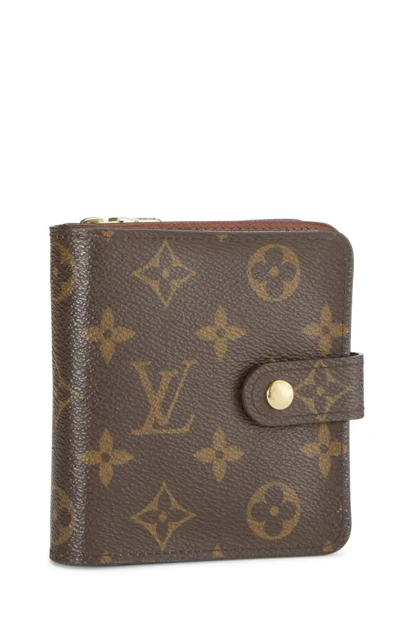 LOUIS VUITTON Monogram Canvas Compact Zip Wallet
