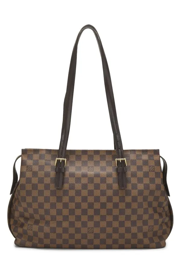 LOUIS VUITTON Damier Ebene Chelsea Tote - Brown